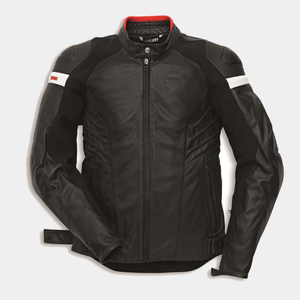 Dark Armour Men's Motorcycle Leather Jacket-Ducati Replica