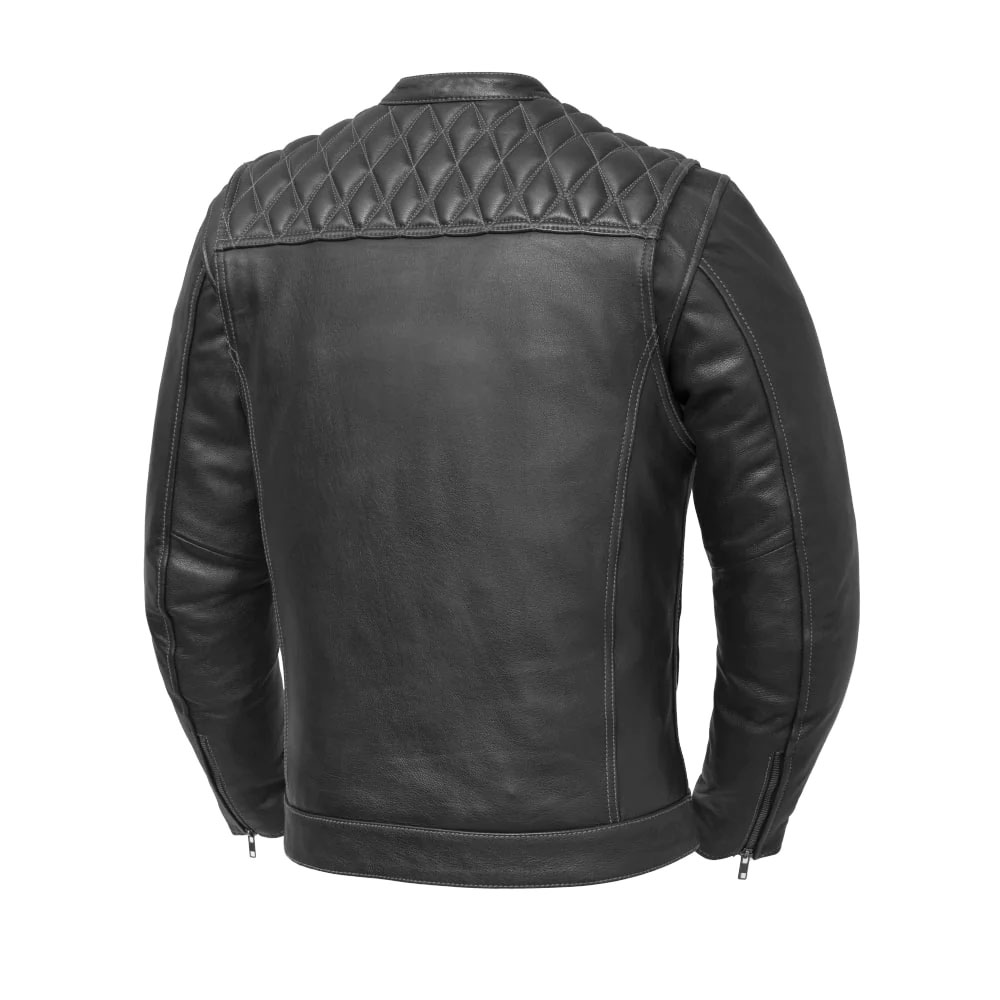 Shop the Men's Cafe Style Leather Jacket - Timeless Sophistication and ...