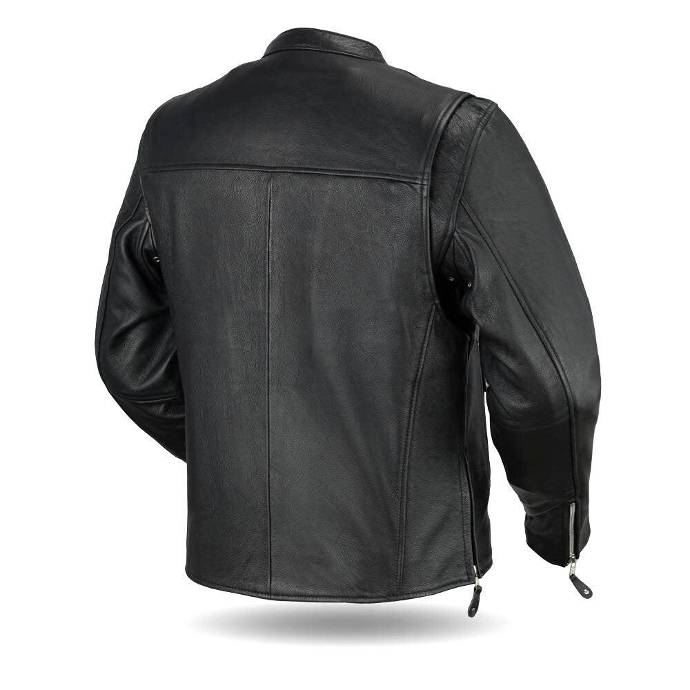 Shop Classic Men's Café Style Leather Jacket - Timeless Elegance ...