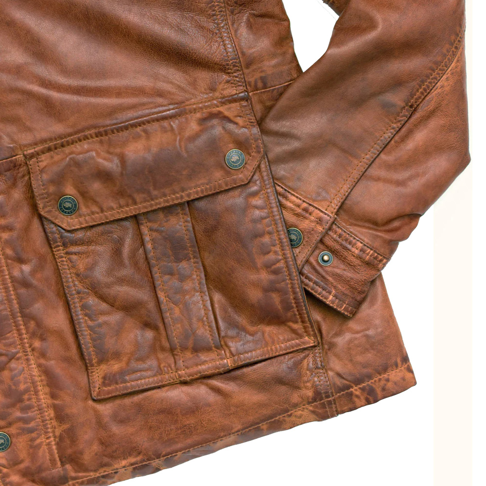Rugged Style Theodore Leather Field Jacket for the Modern Explorer